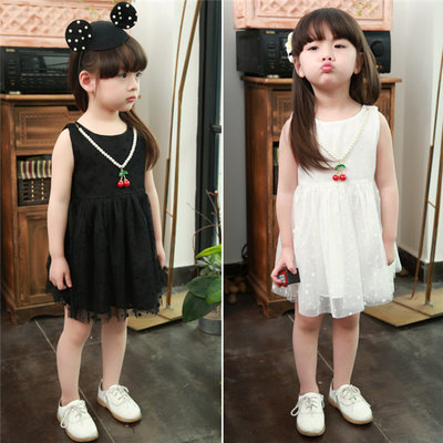 girls lace cotton party dress