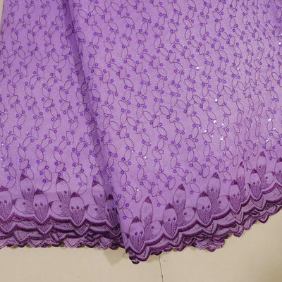 Lialic African Embroidery Lace Fabric Tunji Net, Width 130-135cm
