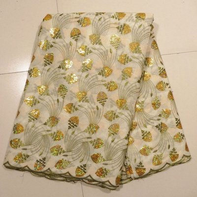 Bridal African Embroidery Lace Fabric For Evening Dress