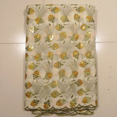 Bridal African Embroidery Lace Fabric For Evening Dress