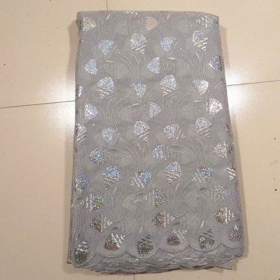 Bridal African Embroidery Lace Fabric For Evening Dress