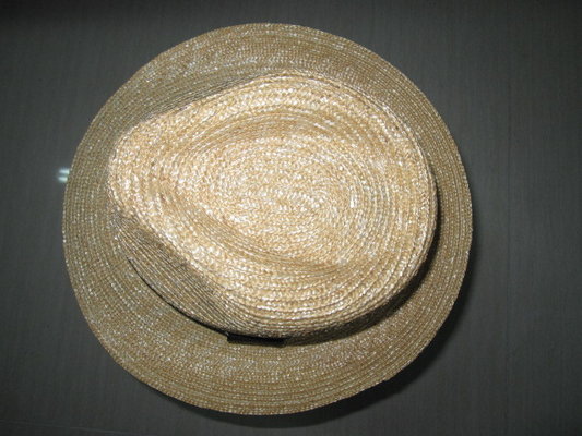 Mens Straw Fedora Snap Brim Hat