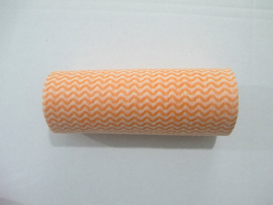 Viscose and Polyester Spunlace Non Woven Fabric Rags Roll for Table / Glass