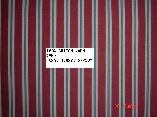 QY011 100% Cotton Yarn Dyed Fabric