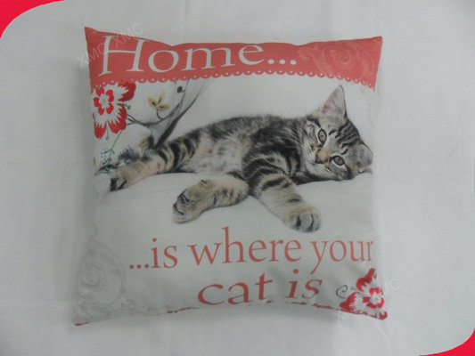 Modern Plain Linen Throw Pillows square Heat Transfer Printing