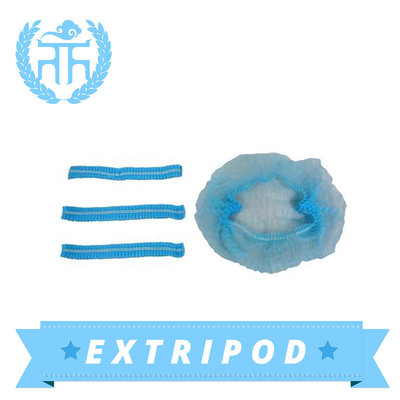 Non woven medical blue disposable mob cap