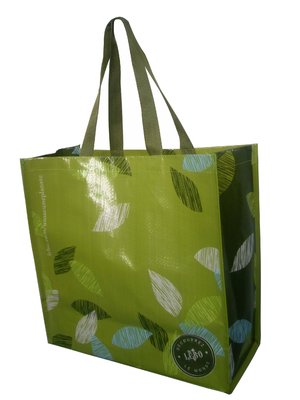 Recyclable Laminated Non Woven Bag ,Blue Shopping Bag With Photogravure Printing