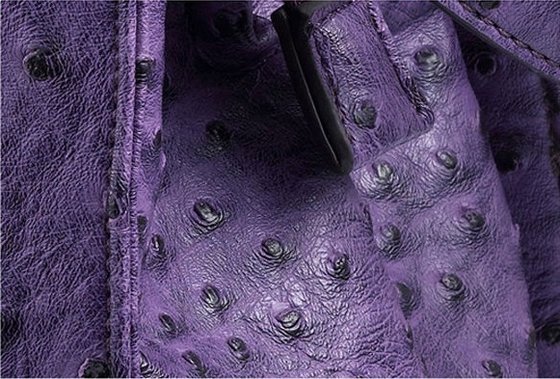faux ostrich skin leather bag, ostrich embossed genuine leather handbags