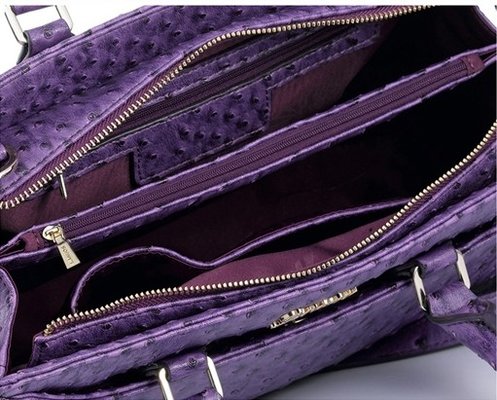 faux ostrich skin leather bag, ostrich embossed genuine leather handbags