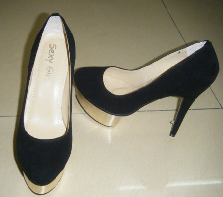 2014 hot sale women high heels pumps customized party dress platform shoes  leather Heels