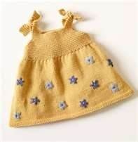OEM Polyester Combo knitted fabric 2 - 8Y yellow baby party dresses For Infant, Toddler