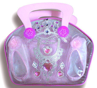Hottest sell girls beauty set with cloth-shoes,fashion jewelry accessories  Girls party dress set