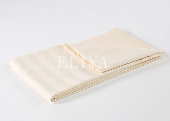 OEM Hotel Bed Linens Hotel Quality Bedding Cotton Sateen Sheet Set with Stripe