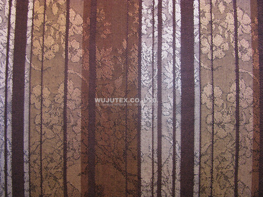 Lady's Clothing Poly Cotton Stripe Stable Quality Jacquard Woven Fabic Cloth