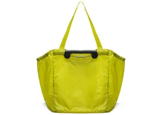 68L Ultra big capacity 420D nylon fabric portable shopping bag with bearing handle recyclable