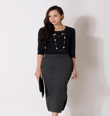 Casual Womens Sweaters Dress Knitwear Blue Shawl Collar Fine Knit Dress