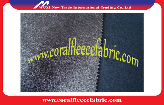 Custom Pattern Antistatic Faux Suede Embossed Fabric , Microfiber Suede Upholstery Fabric