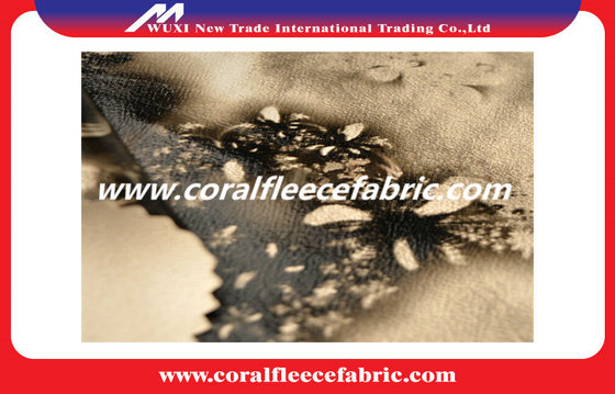 Embossed Fashion Pattern Faux Suede Fabric / Microsuede Fabric for Blanket or Curtain