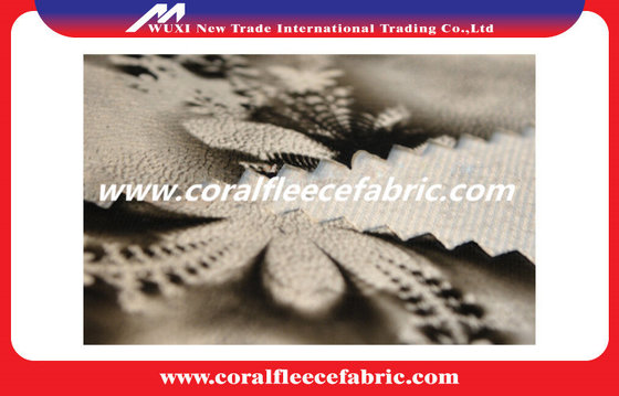 Embossed Fashion Pattern Faux Suede Fabric / Microsuede Fabric for Blanket or Curtain