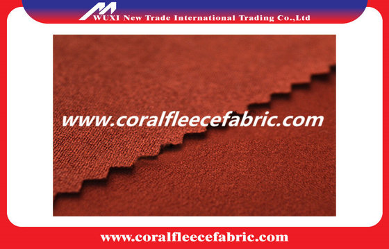 Plush Patterned Bended Faux Suede Fabric / Synthetic Suede Fabrics with Polyester