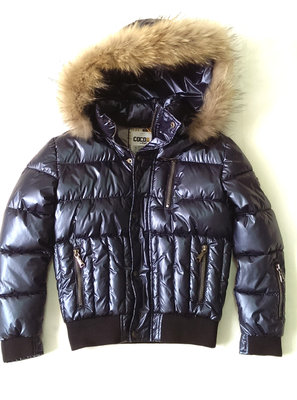 Stylish Boys Fur Lined Leather Jacket Custom Embroidered Jackets