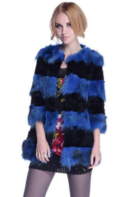 Fashion Winter Luxury Coat -Genuine Raccoon Fur Jacket
