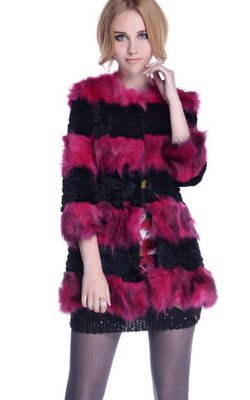Fashion Winter Luxury Coat -Genuine Raccoon Fur Jacket