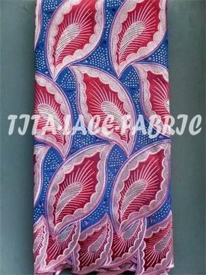 Embroidery Lace Fabric in African Style
