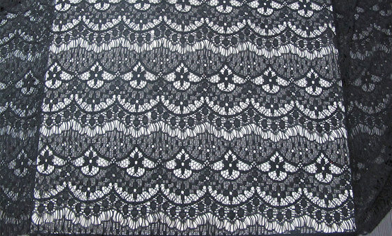 New arrival nylon hollow scalloped fabric lace dress garment accessory(CY-DK0039)