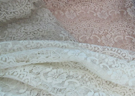 100% Nylon Lace Fabric For Garment , Indoor Ornaments CY-DN0001