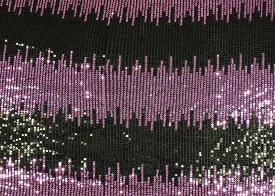OEM / ODM Custom Beaded Lace Fabric , Shining Sequins Design CY-XP0014