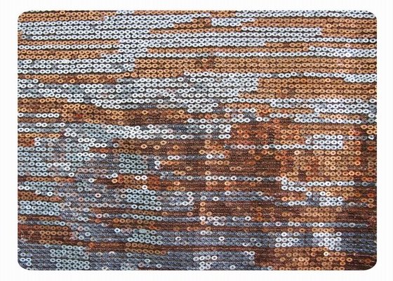 Fashion Sequins Bead Lace Fabric with Nylon + Polyester Material CY-XP0005