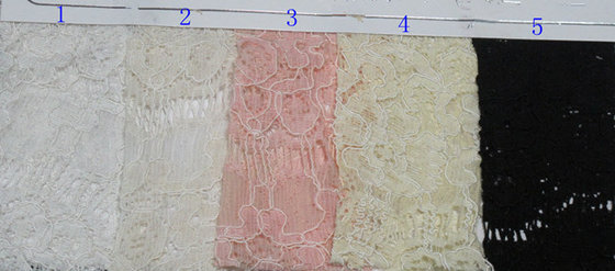 Eyelash Corded Lace Fabric Water Soluble , Stretchy Nylon Cotton Fabric CY-LW0716