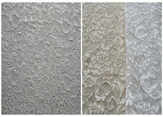 Nylon Rayon Viscose Corded Lace Fabric Jacquard Shrink-Resistant CY-LW0733