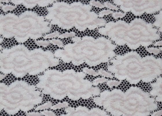 OEM Brushed Lace Breathable 30% Nylon 60% Cotton 10% Spandex Fabric CY-LQ0041