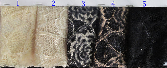 Eco-Friendly Brushed Lace Fabric Yellow , Garment Trimming Anti-Static Material CY-LQ0039