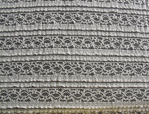 Stretch Lace 92% Nylon 8% Spandex Fabric , Beige Elastic Lace Trim CY-LW0220