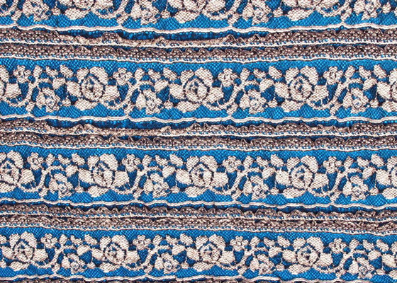 Eco-Friendly Stretch Lace Fabric For Dresses , Multi Color Lace Fabric CY-LW0480