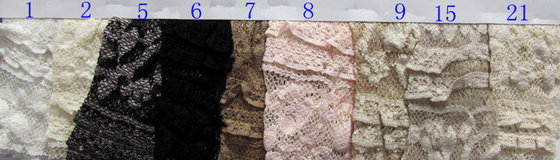 Eco-Friendly Stretch Lace Fabric For Dresses , Multi Color Lace Fabric CY-LW0480