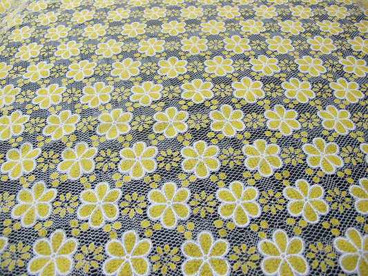 Printed Cotton Charming Polyester Lace Fabric with Allover Lace for Lady Garment(CY-DK0021)
