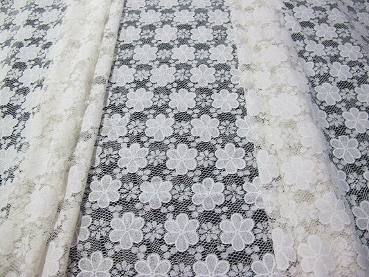 Printed Cotton Charming Polyester Lace Fabric with Allover Lace for Lady Garment(CY-DK0021)