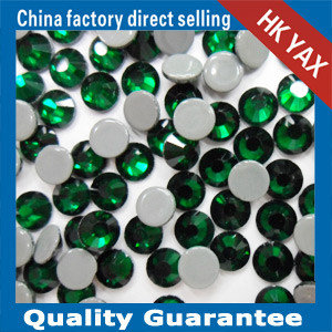 3mm SS10 Emerald flat back glass beads,hot fix flat back glass beads,flat back glass beads for party dress