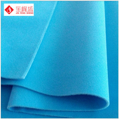 Light Blue Fashion Polyester Non Woven Fabric For Jewelry Box / Glass Box / Gift Box Insert