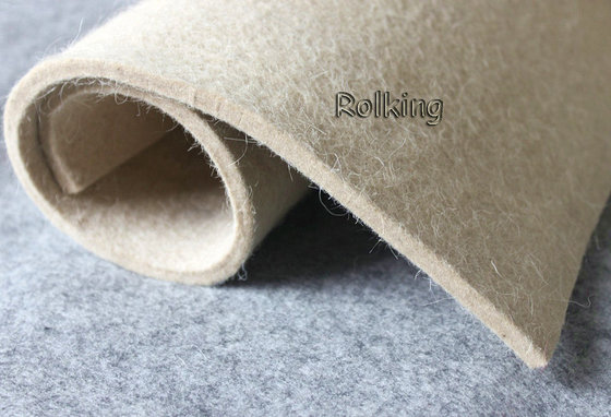 100% White Wool Felt Fabrics, Natural Wool White Woolen Felt Sheet