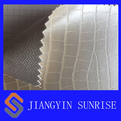 Anti - Mildew Commercial Faux Leather Upholstery Fabric By The Yard