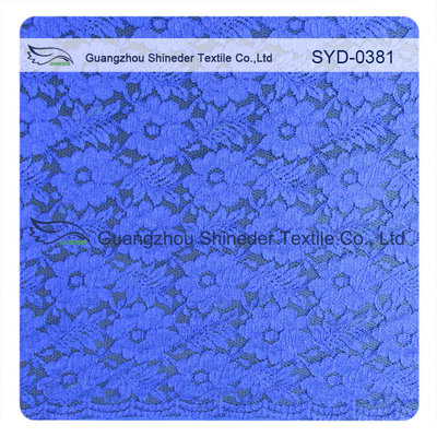 2016 Summer Launch Indigo Blue Cord Lace, Floral Lace Fabric , Dark Blue Color Available