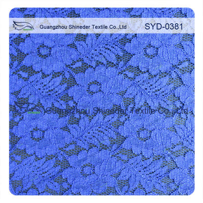 2016 Summer Launch Indigo Blue Cord Lace, Floral Lace Fabric , Dark Blue Color Available