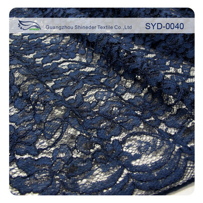 Beautiful Scalloped Corded Voile Lace Fabric Trim With Nylon And Viscose Content