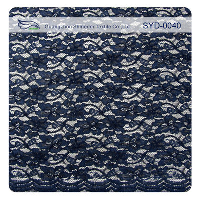 Beautiful Scalloped Corded Voile Lace Fabric Trim With Nylon And Viscose Content