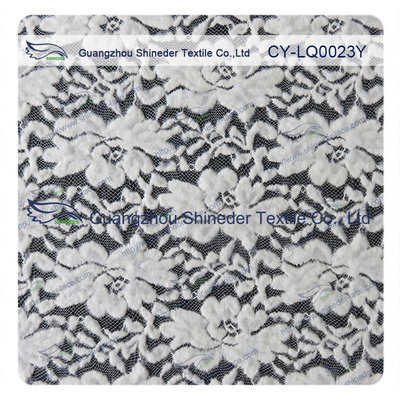 Thick Brushed Bridal Lace Cotton Nylon Fabric For Lady Winter Dress